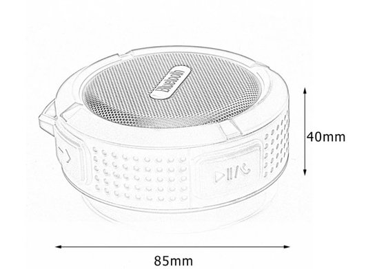 waterproof mp3 player C6 IP65 Waterproof Wireless Bluetooth Speakers Waterproof for Outdoor Indoor and Use in shower for