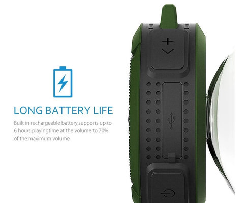 waterproof mp3 player C6 IP65 Waterproof Wireless Bluetooth Speakers Waterproof for Outdoor Indoor and Use in shower for