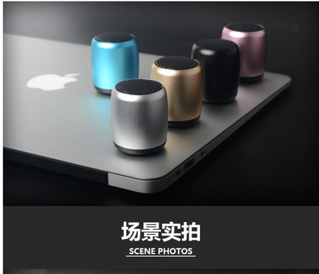 BM3 Metal Mini Egg Bluetooth Speaker Portable Bass Stereo Music Sound With Mic Shutter Button Multi-Function
