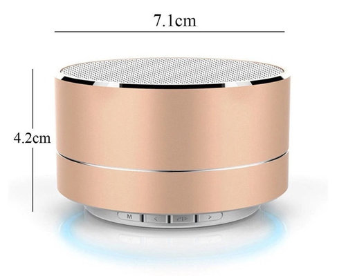 2018 New products A10 mini bluetooth ibastek 3W speaker with colorful LED FM radio