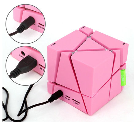 Home Theater Wireless Speaker System Mini Cube Super Bass Stereo Audio Loud Wireless Speaker Support TF Card For Smartph