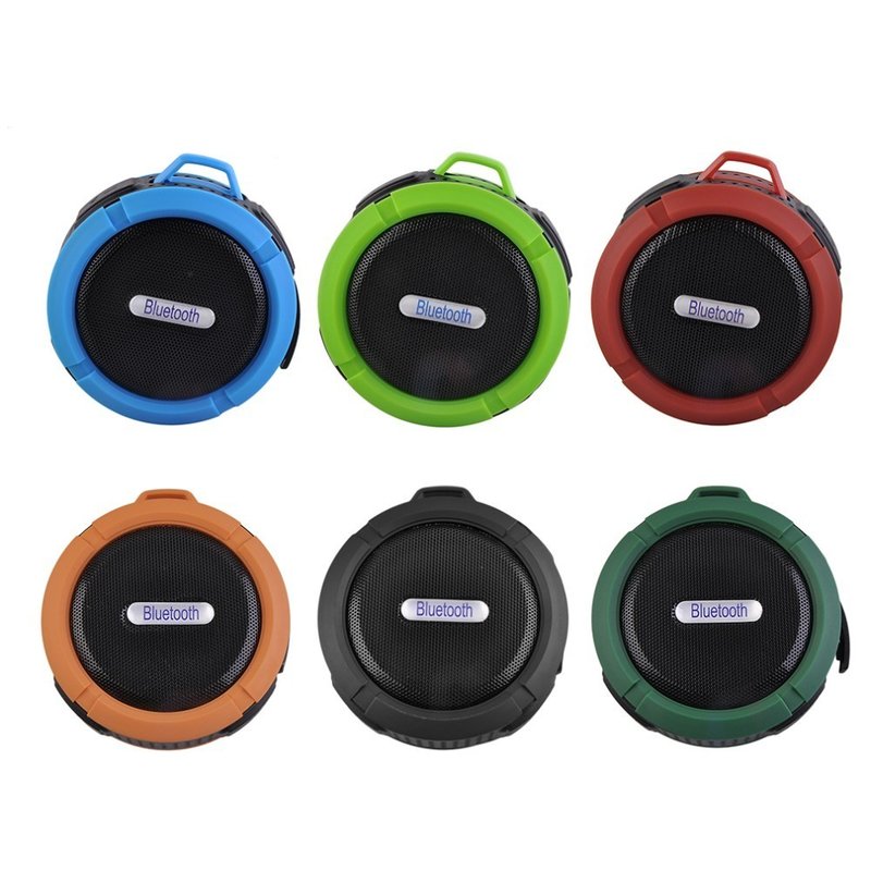 waterproof mp3 player C6 IP65 Waterproof Wireless Bluetooth Speakers Waterproof for Outdoor Indoor and Use in shower for