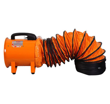 Portable Ventilator with a stand orange Portable Blower Portable Explosion Proof Fan industrial exhaust fan supplier