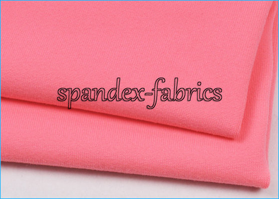 Red Weft Knitting Nyon Fabric Shrink - resistant 1.7m * 270gsm Plain Dyed