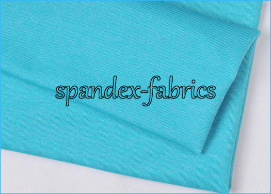 Light Blue Melange Weft Knitting Supplex Lycra Fabric Lightweight Space Dyed