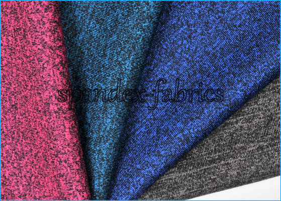 Heather Cotton Lycra Knit Fabric , Stretch Space And Moisture Absorption Dyed Fabric