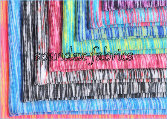 Orange Sherbet Rainbow Space Dyed Polyester Spandex Supplex Lycra Fabric For Panties