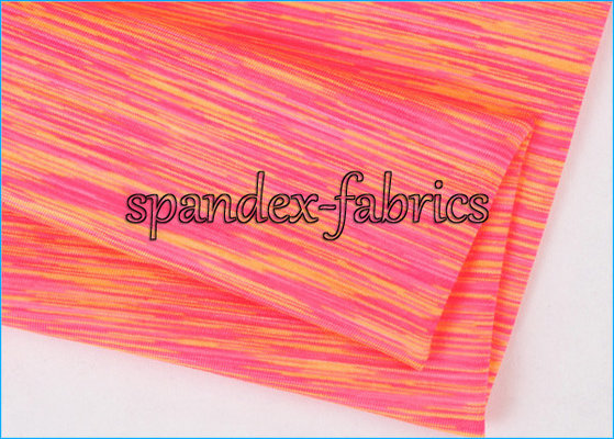 Orange Sherbet Rainbow Space Dyed Polyester Spandex Supplex Lycra Fabric For Panties