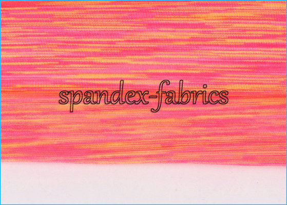 Orange Sherbet Rainbow Space Dyed Polyester Spandex Supplex Lycra Fabric For Panties