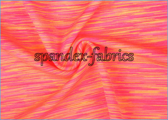 Orange Sherbet Rainbow Space Dyed Polyester Spandex Supplex Lycra Fabric For Panties