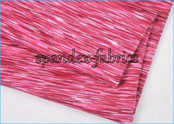 Scarlet Swirl Rainbow Space Dyed 87% Polyester 13% Spandex Supplex Lycra Fabric For Dance Wear