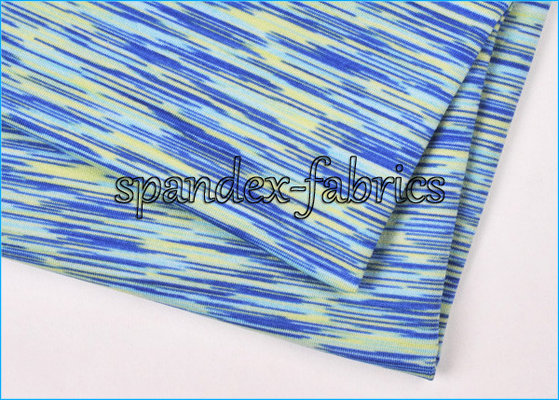 Caribbean Dreams Rainbow Space Dyed Polyester Spandex Supplex Lycra Fabric For Leggings