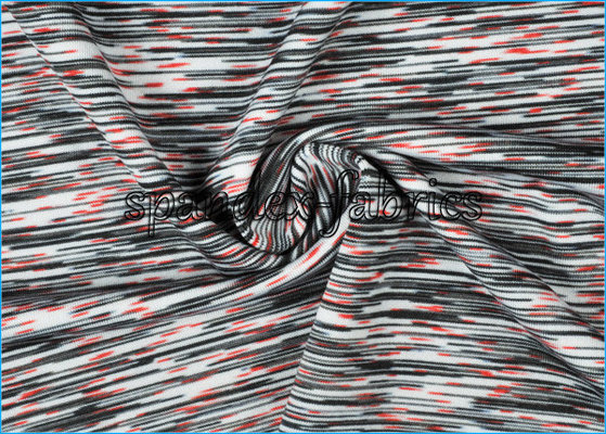 Weft Knitting Polyester Spandex Jersey Space Dyed Supplex Lycra Fabric for Cycling Cloth