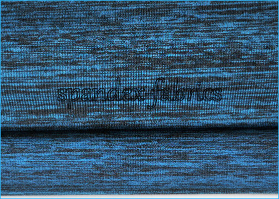 Cotton Touch Yarn Space Dyed Jersey Knit Fabric Plain For Sports