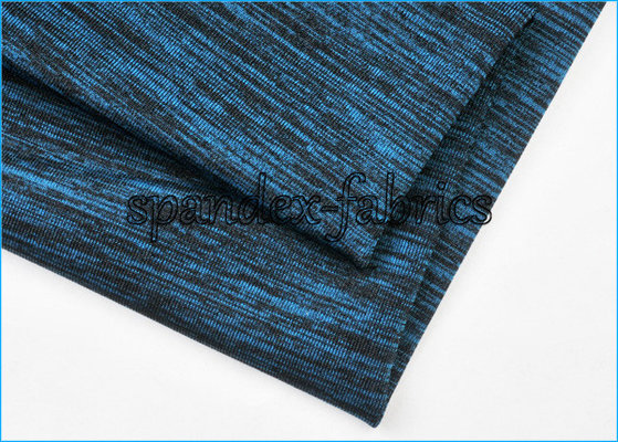 Cotton Touch Yarn Space Dyed Jersey Knit Fabric Plain For Sports
