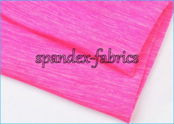 70% Nylon 20% Polyester 10% Spandex Pink Sports Space Dyed Fabric for Running