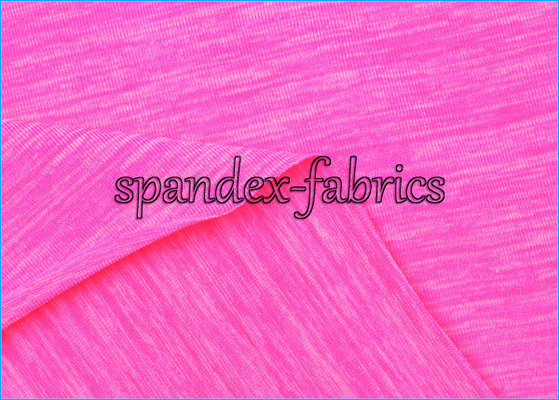 70% Nylon 20% Polyester 10% Spandex Pink Sports Space Dyed Fabric for Running