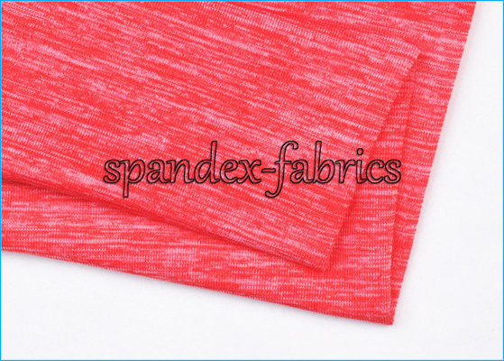 Red Moisture Wick Soft Sports Jersey Fabric Quick Dry Single