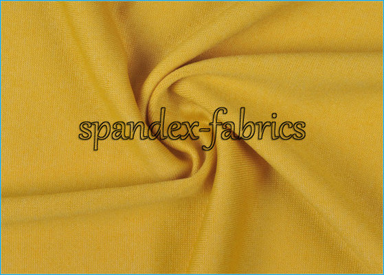 Yellow Weft Knitted Supplex Lycra Fabric Breathable Elastane Sports Jersey