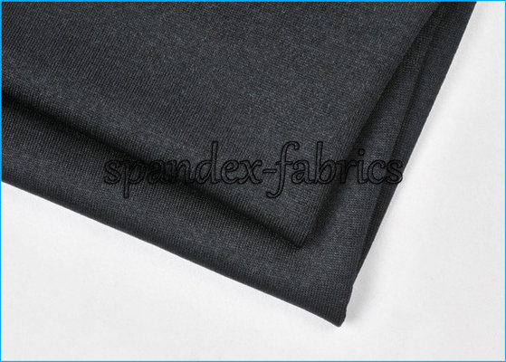 Black 91% Polyester 9% Spandex Sweater Knit Fabric Sports Space Dyed