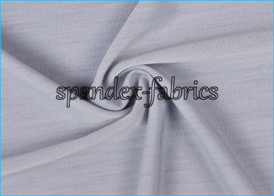 Grey Stretch Supplex Lycra Fabric 75D / 30D For Fitness Wear