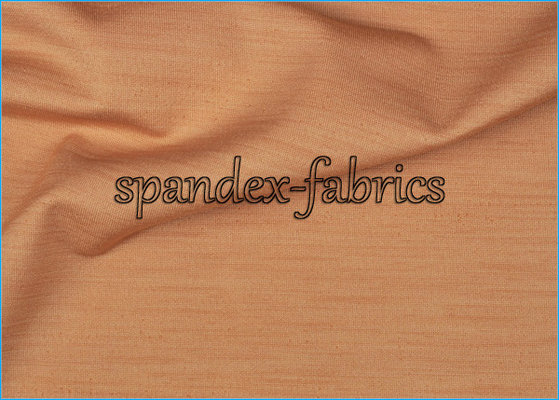 Brown Sports 4 Way Stretch Knitted Fabrics Space Melange Yarn Dyed