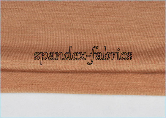 Brown Sports 4 Way Stretch Knitted Fabrics Space Melange Yarn Dyed