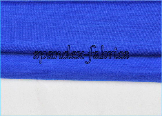 Blue Breathable Space Dyed Supplex Lycra Fabric For Sports Shirt With No-see Air Hole