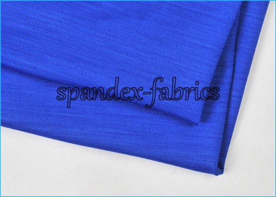 Blue Breathable Space Dyed Supplex Lycra Fabric For Sports Shirt With No-see Air Hole