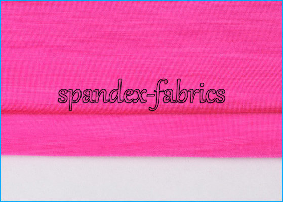 Rose Weft Knitting Sports Jersey Fabric Polyester Spandex  Shrink - Resistant