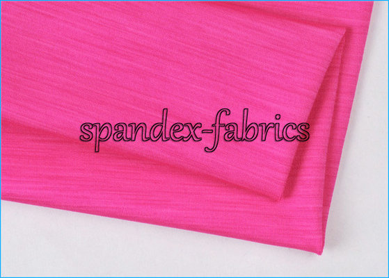 Rose Weft Knitting Sports Jersey Fabric Polyester Spandex  Shrink - Resistant