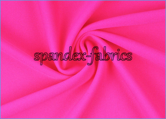Rose Red Full Dull Lycra Spandex 4 Way Stretch Polyamide Swimwear Fabric 1.5m * 220gsm