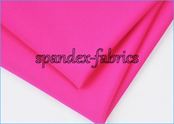 Rose Red Full Dull Lycra Spandex 4 Way Stretch Polyamide Swimwear Fabric 1.5m * 220gsm