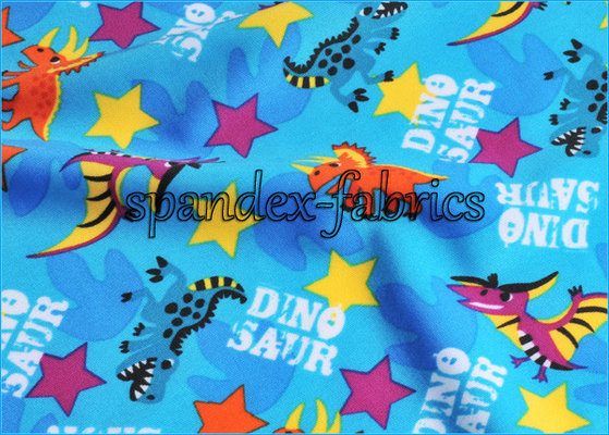 Custom Made Kids Swimwear Fabric Polyester and Nylon Lycra Print