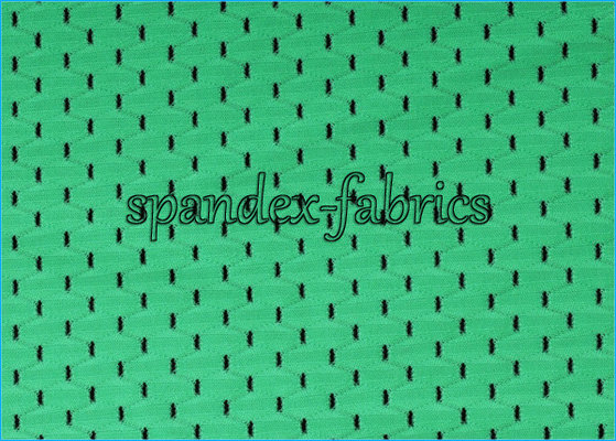 Green Waterproof Men Swimwear Fabric Warp Knitting Small Hole Mesh Fabric