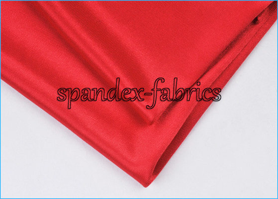 Super Soft Shiny Red Lining Fabric, Weft Stretch Lining Fabric Customized
