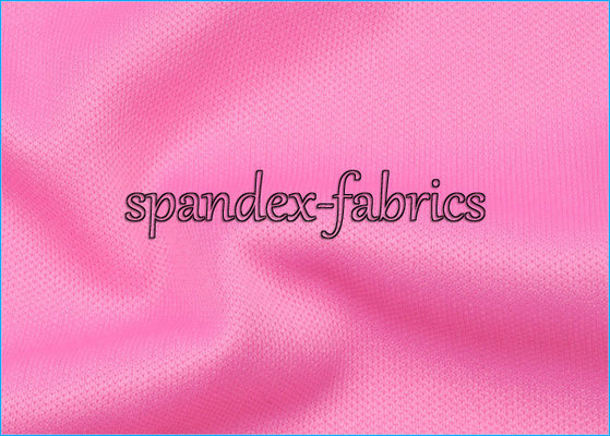 Pink DTY Weft Interlock Jersey Knit Lining Fabric Embossed Fabric