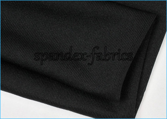 Soft Weft Knit Polyester Single Jersey Lining Fabric Shoes Material Black