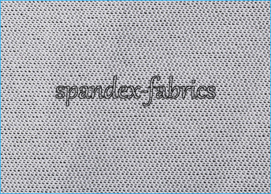 White Polyester Single Knit Lining Fabric 75D DTY Ultrathin Mutispandex