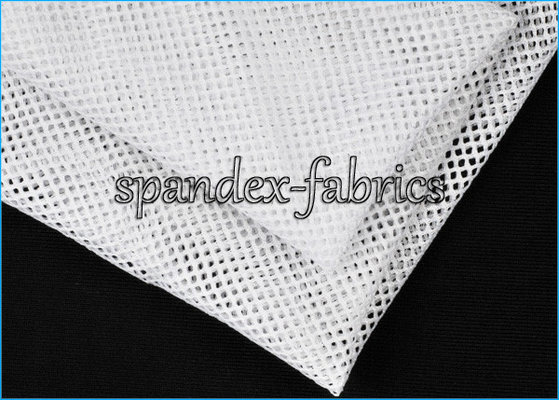 Diamond Polyester Mesh Lining Fabric Knitting for Sportswear Clothing / Fabric