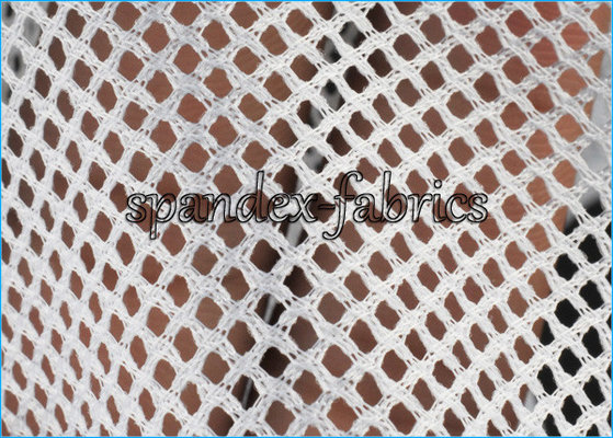 Diamond Polyester Mesh Lining Fabric Knitting for Sportswear Clothing / Fabric