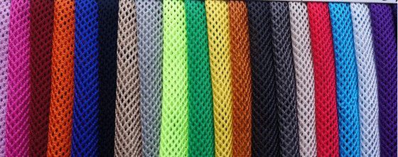 Diamond Polyester Mesh Lining Fabric Knitting for Sportswear Clothing / Fabric