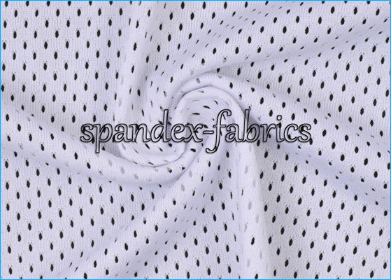 75D Tricot Hole Mesh Knit Lining Fabric for Sportswear / Bag , 1.6m*120gsm