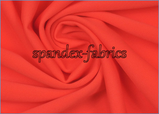 Red Full Dull Lycra Nylon Spandex Fabric for  Swimwear