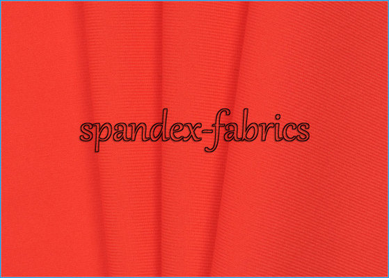 Red Full Dull Lycra Nylon Spandex Fabric for  Swimwear