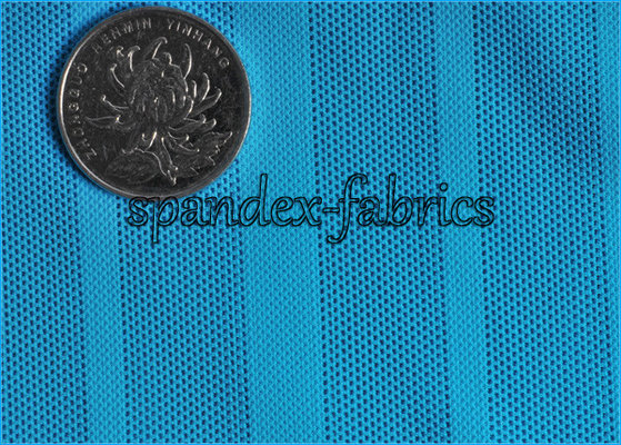 Blue Nylon Spandex Mesh with Stripe Lace Fabric for Sexy Underwear