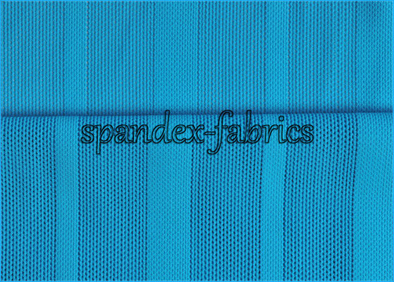 Blue Nylon Spandex Mesh with Stripe Lace Fabric for Sexy Underwear