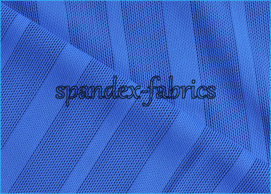 Navy Blue Nylon Spandex Stripe Power Mesh Fabric Four Way Stretch with High Strength