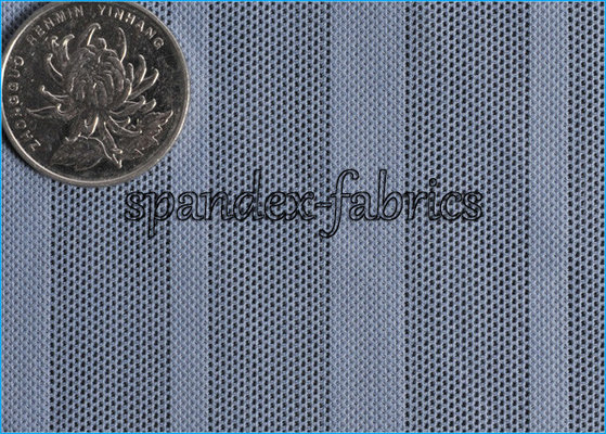 Soft Grey Spandex Nylon Stretch Stripe Powernet Fabric for Sexy Bra