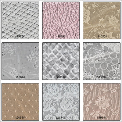 Scalloped Jacquard Nylon Spandex Fabric With Hole 1.4m x 80gsm